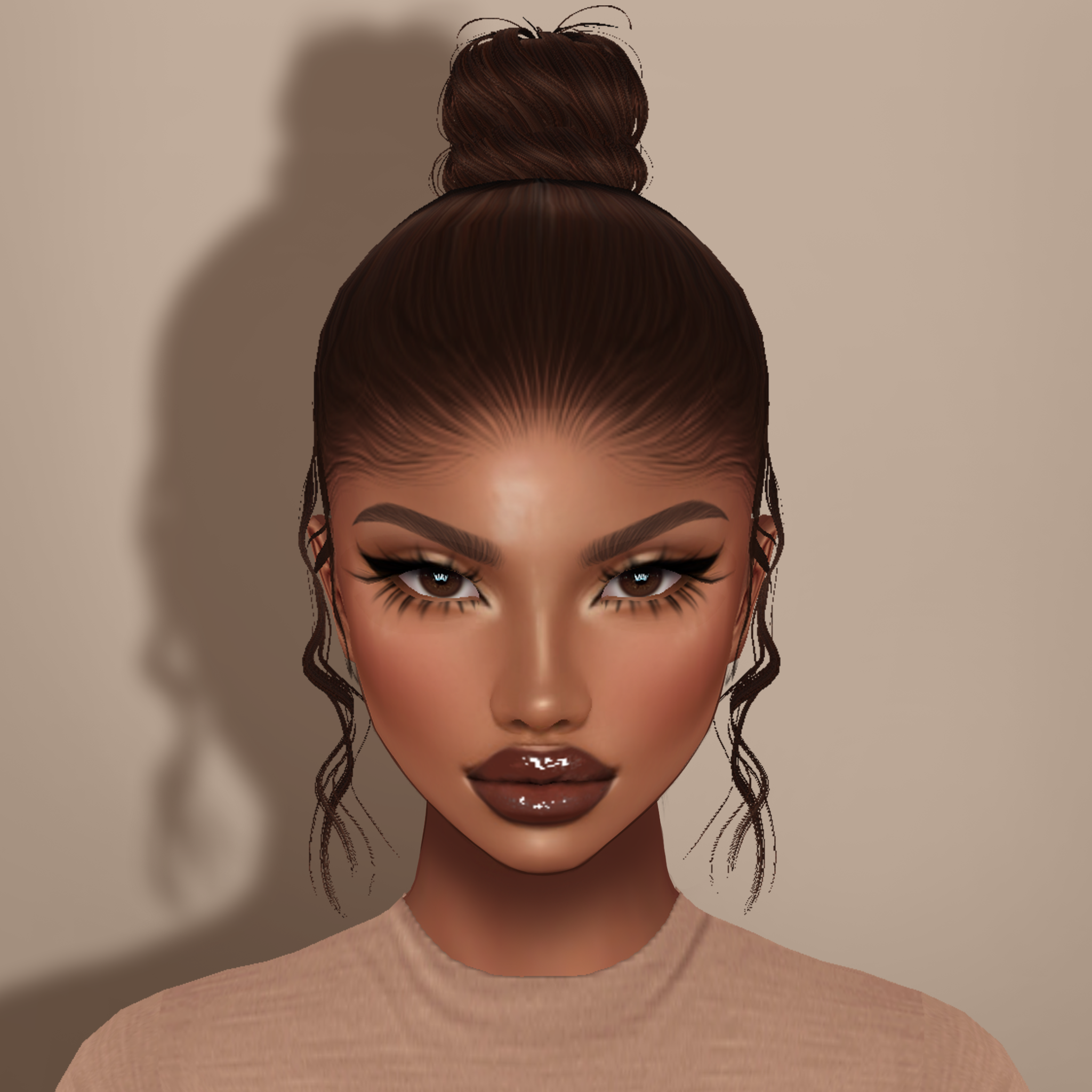 Hair Mesh IMVU - Kristie - Layerable Extension - Shopprey – shopprey.com